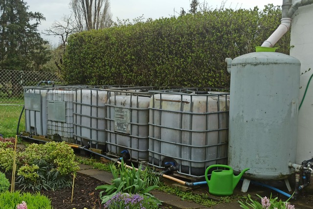 Fabelhafte Ibc Container Verbinden Regenwasser Bilder
